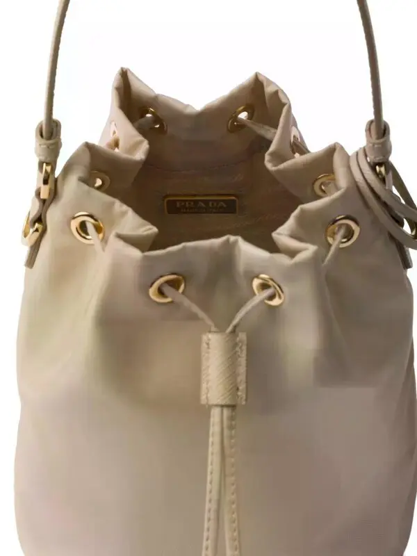 Prada Re-edition 1978 Mini Re-nylon Bucket Bag - Neutrals