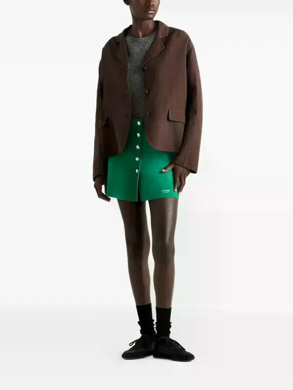 Prada Suede Mini Skirt