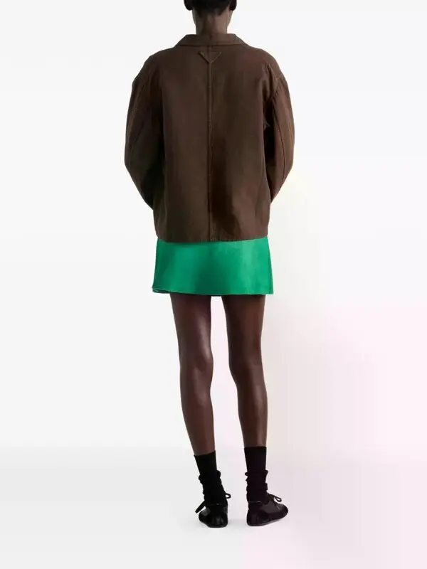 Prada Suede Mini Skirt