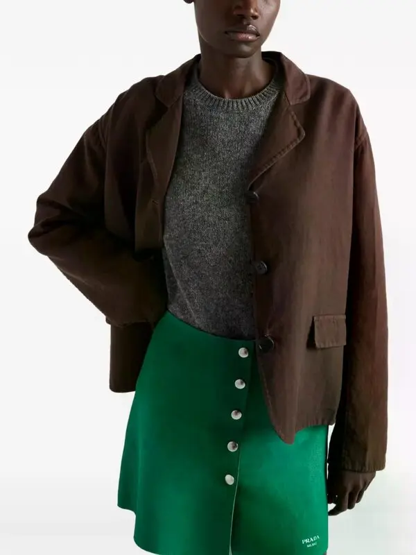 Prada Suede Mini Skirt