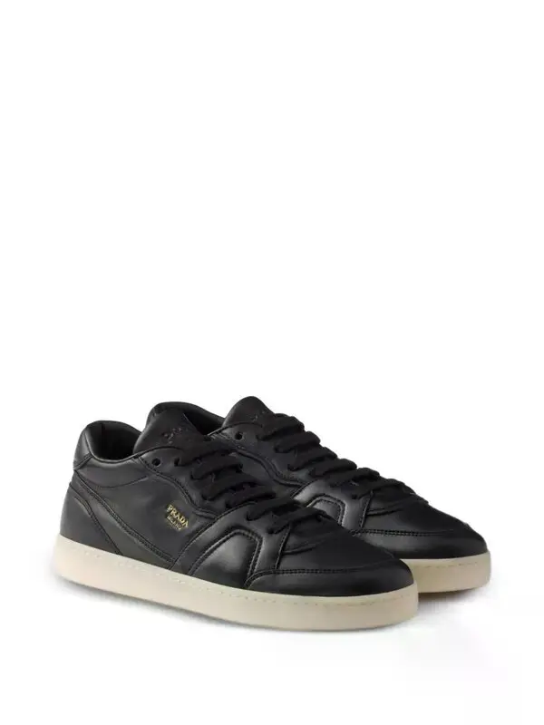 Prada Leather Sneakers - Black