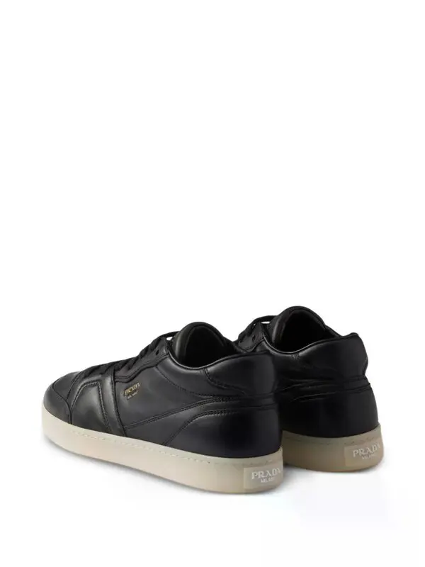 Prada Leather Sneakers - Black