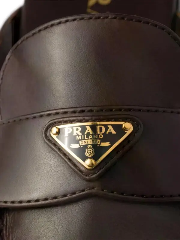 Prada Leather Slippers