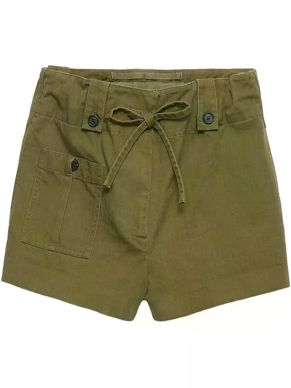 Prada Washed Chevron Shorts