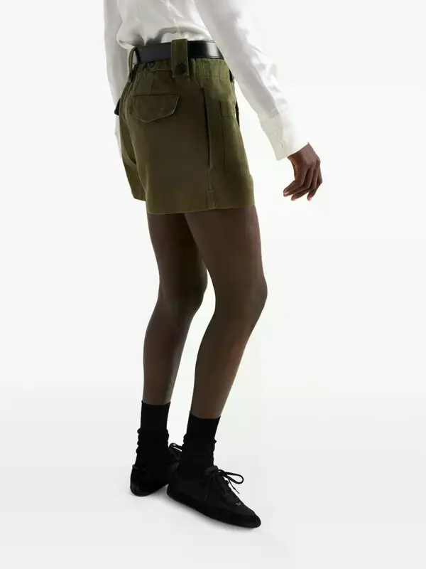 Prada Washed Chevron Shorts