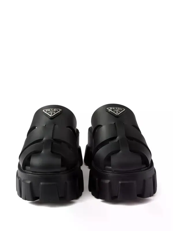 Prada Monolith Caged Sandals