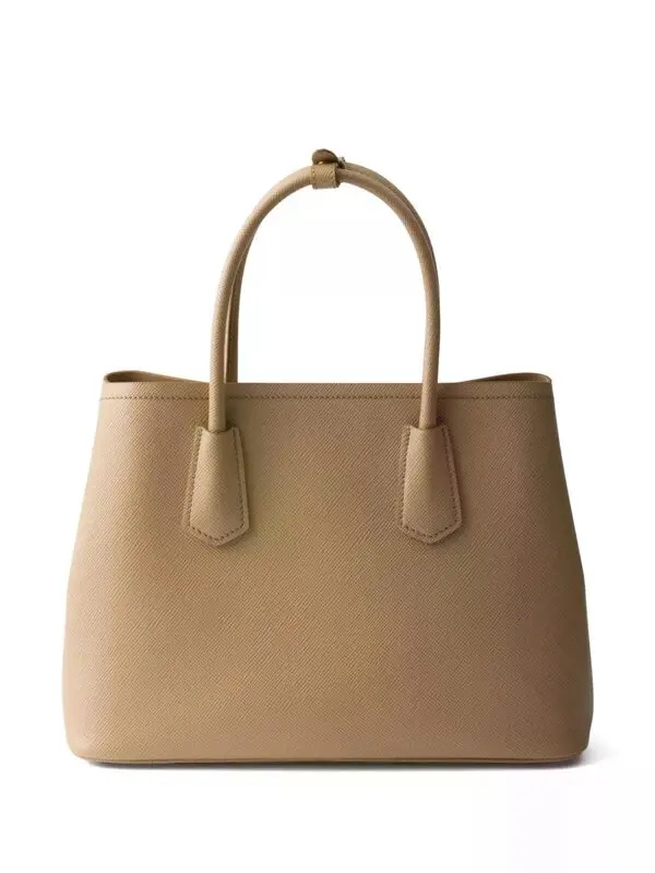 Prada Saffiano Leather Tote Bag - Neutrals
