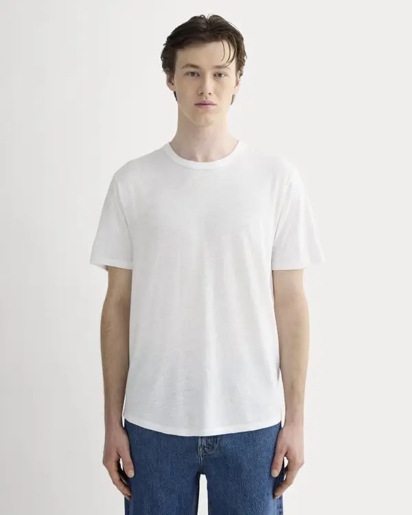 Everlane Cotton Linen Tshirt - White