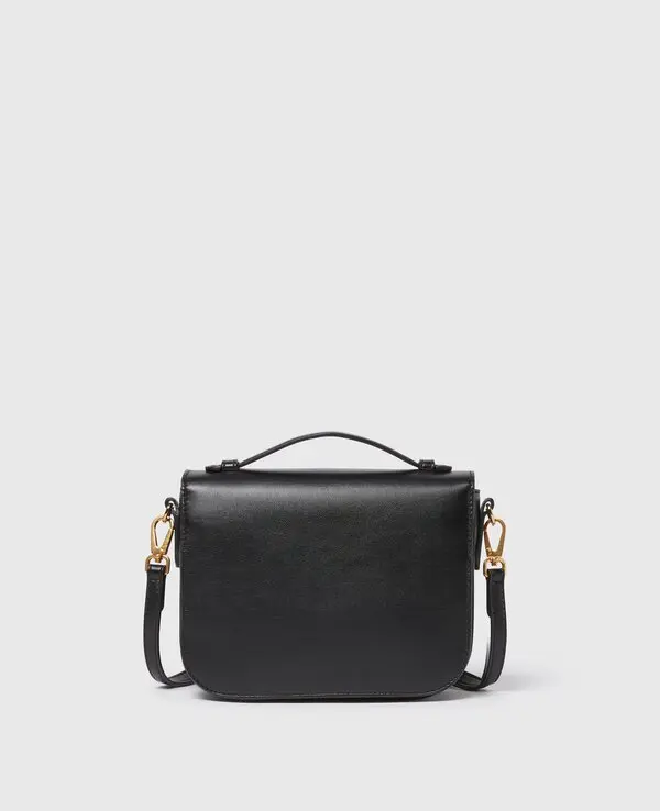 Stella McCartney Logo Messenger Crossbody Bag - Black