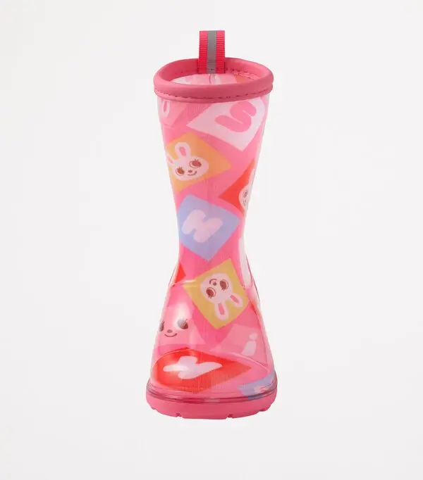MIKI HOUSE Rabbit Print Rain Boots