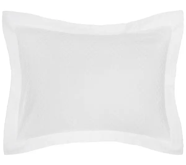 C&F HOME Carol&frank Keller White Standard Sham - One-color