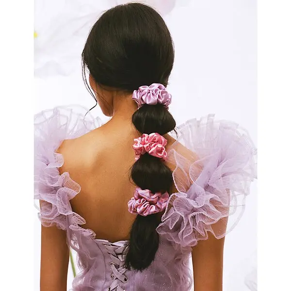 Slip Large Silk Scrunchies Pack Of Three - Belleflower