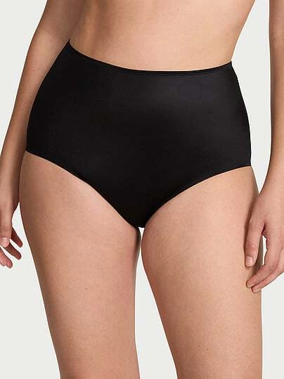 Victoria's Secret Very Sexy Smooth Lace-trim High-waist Brief Panty - Black