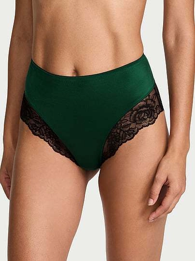 Victoria's Secret Very Sexy Smooth Lace-trim High-waist Brief Panty - Green