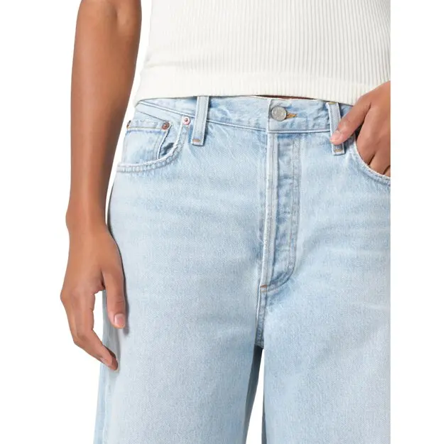 AGOLDE Low Slung Baggy Straight Leg Jeans - Spark