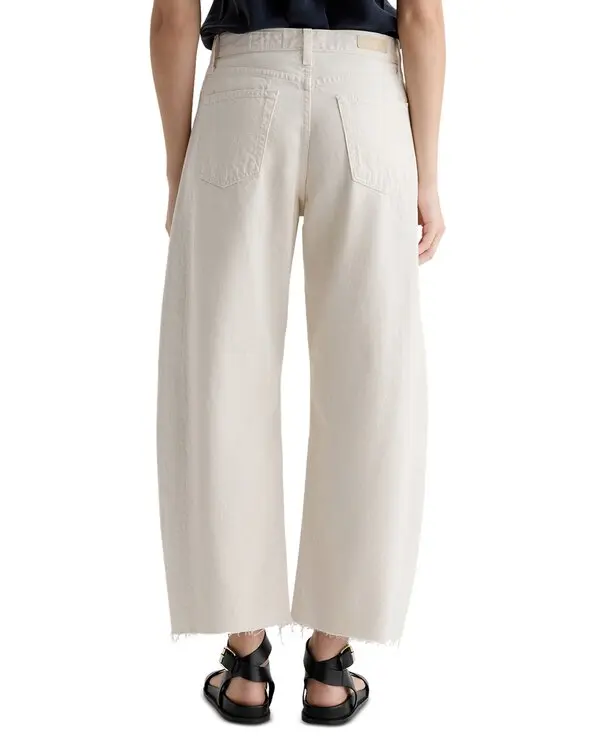 Ag Hattie High-rise Cropped Barrel Jeans - Opal Stone