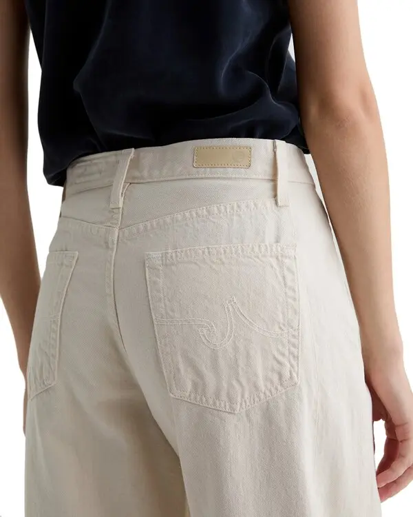 Ag Hattie High-rise Cropped Barrel Jeans - Opal Stone