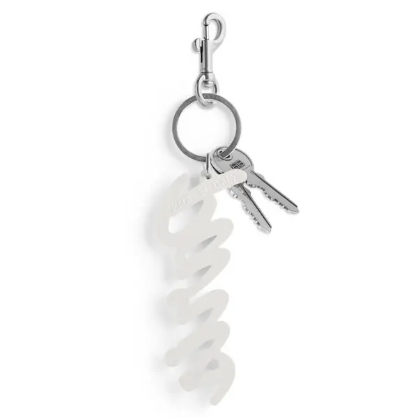 Balenciaga Paris Charm/keychain - White