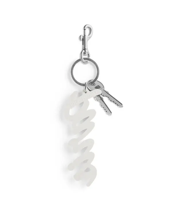 Balenciaga Paris Charm/keychain - White
