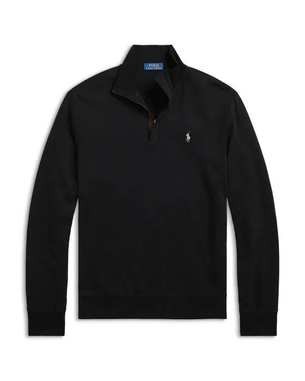 Polo Ralph Lauren Long Sleeve Quarter Zip Pullover - Black