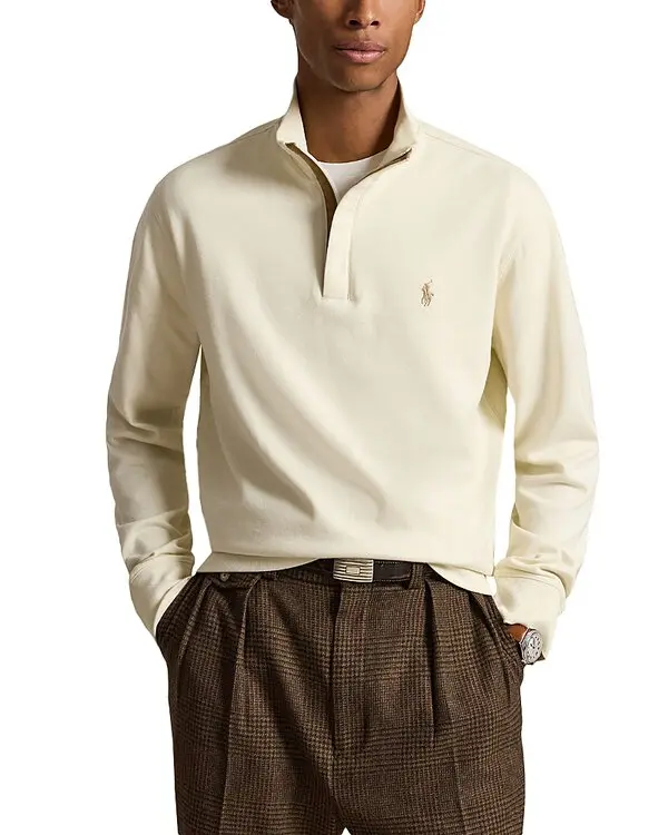 Polo Ralph Lauren Long Sleeve Quarter Zip Pullover - Cream