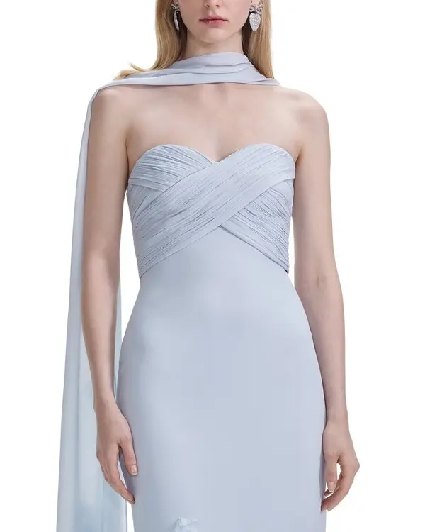 SELF-PORTRAIT Georgette Applique Gown