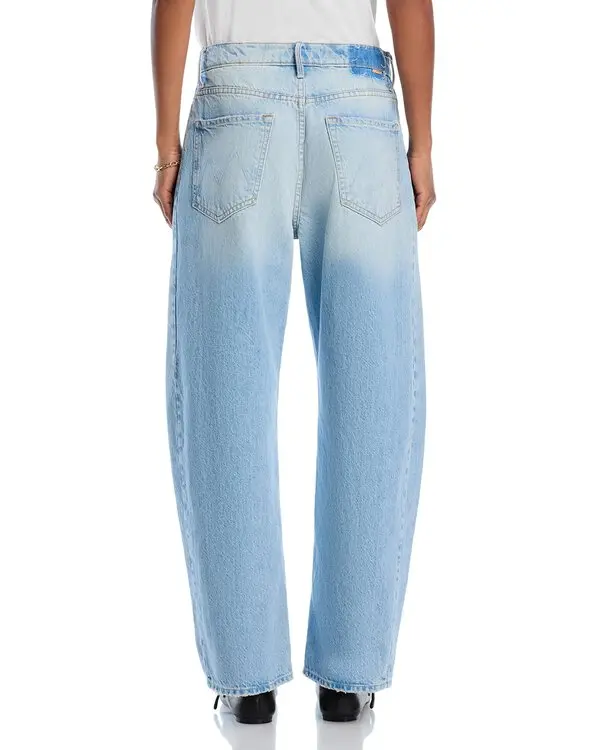 MOTHER The Full Pipe Flood High-rise Barrel Jeans
