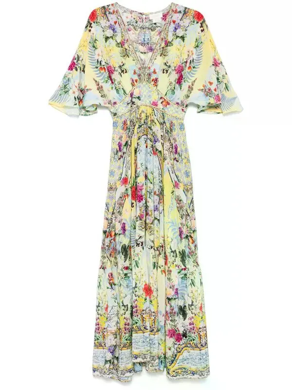 Camilla Ruffle-hem Maxi Dress
