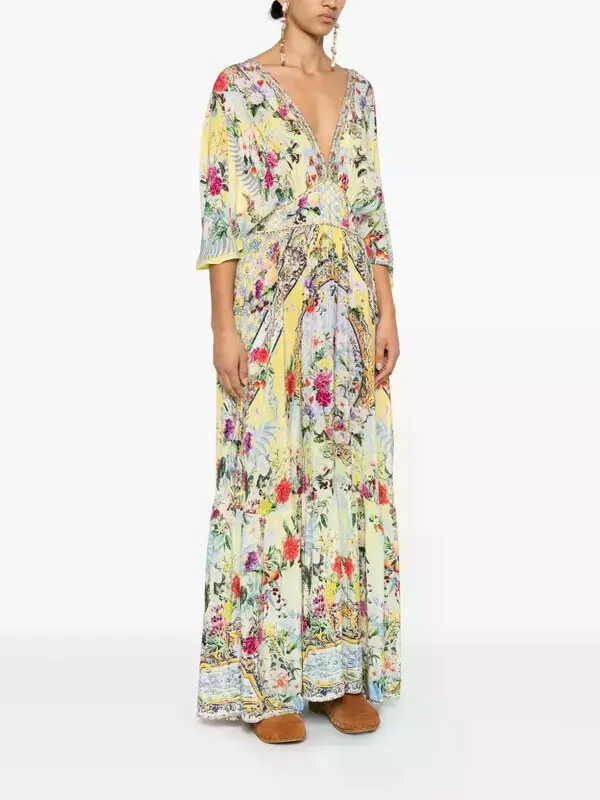 Camilla Ruffle-hem Maxi Dress