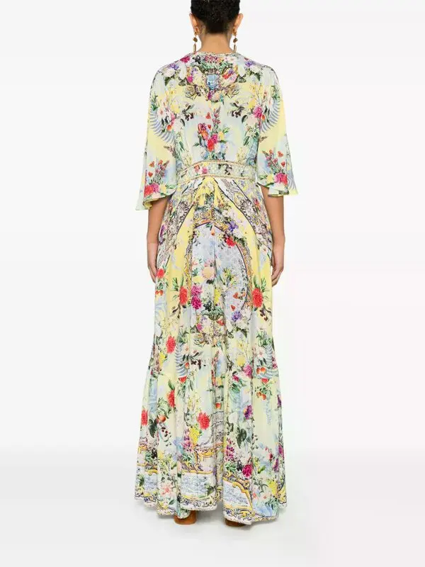Camilla Ruffle-hem Maxi Dress