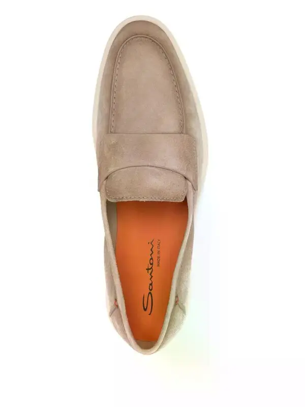 Santoni Suede Loafers