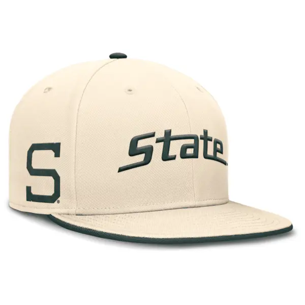 Nike Michigan State Spartans Primetime True Dri-fit College Fitted Hat - Brown