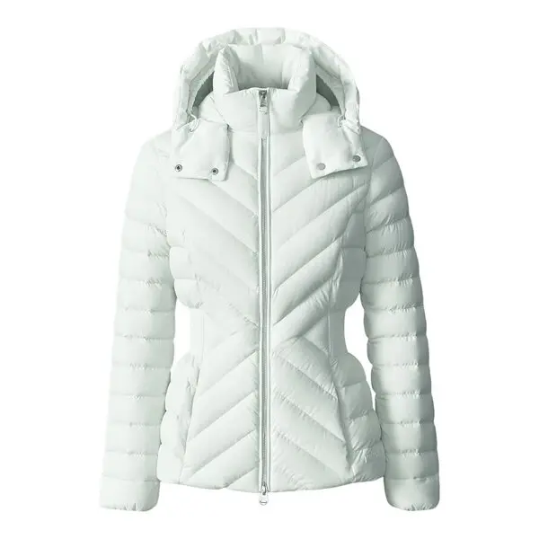 Mackage Idalee Hooded Down Jacket - Cream