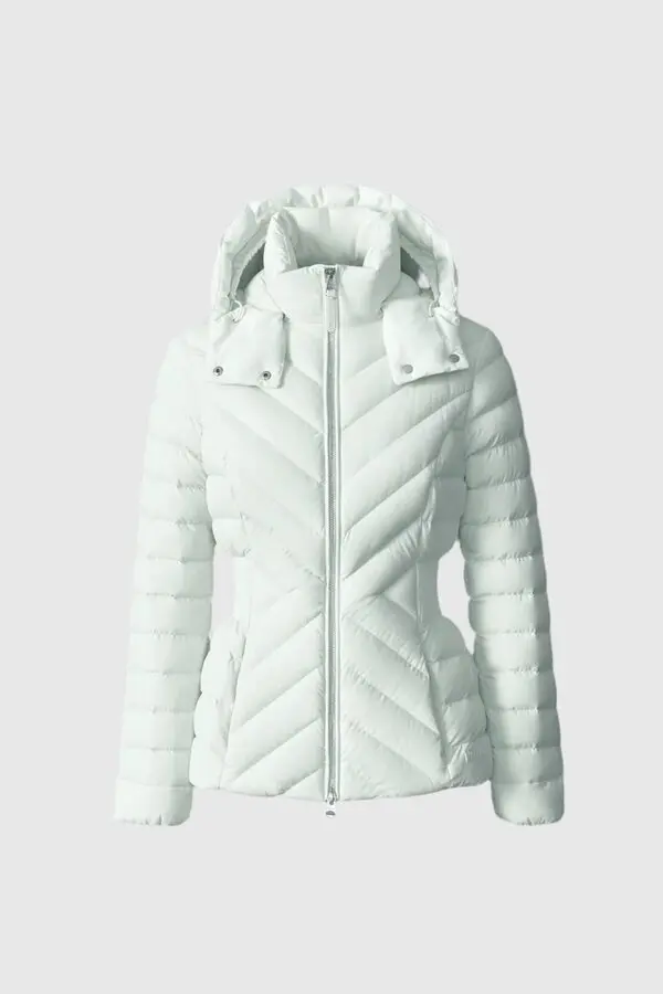 Mackage Idalee Hooded Down Jacket - Cream
