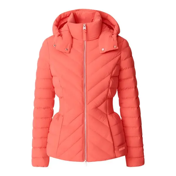 Mackage Idalee Hooded Down Jacket - Papaya