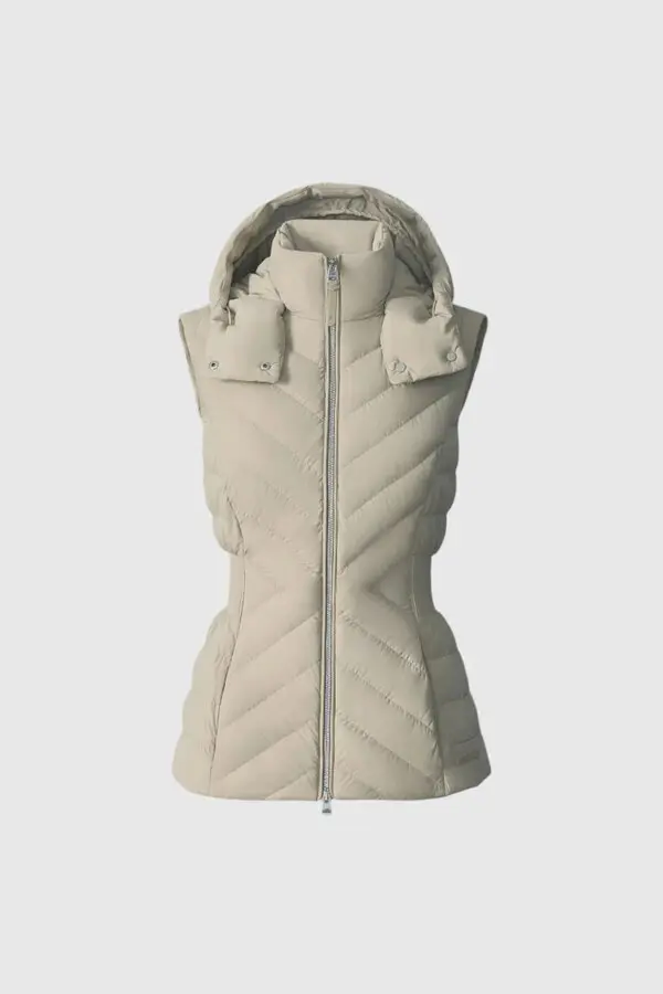 Mackage Hoshi Light Down Hooded Vest - Light Camel