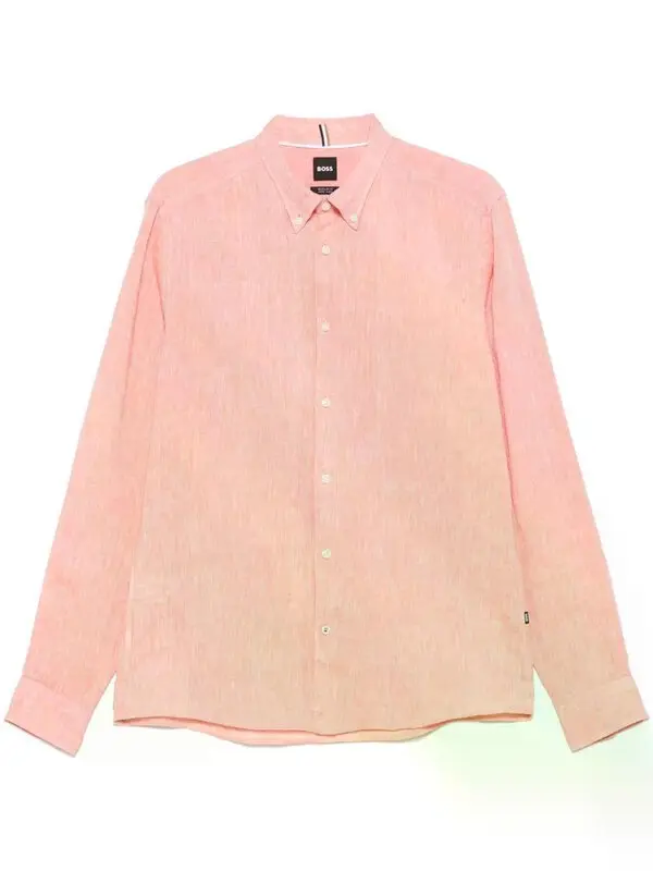 BOSS Linen Shirt - Orange