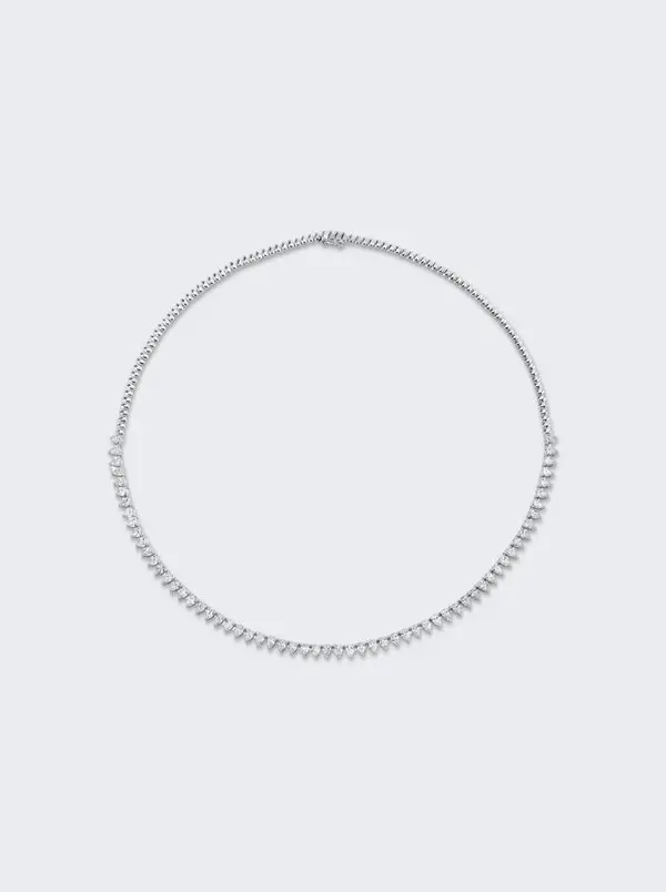ANITA KO Pear Diamond Choker Necklace - 18k White Gold