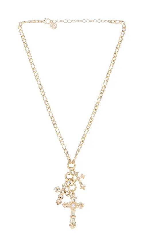8 Other Reasons Divine Layered Pendant Necklace - Gold