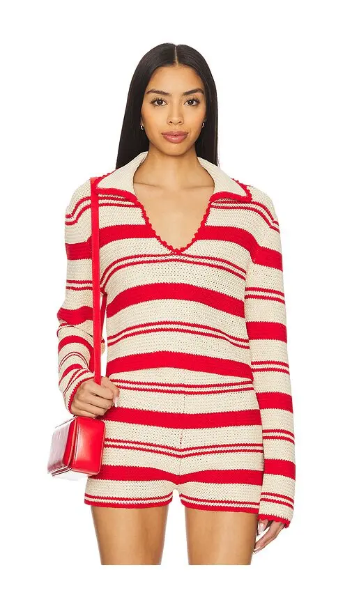 AKNVAS Rowan Two-toned Knit Crop Top