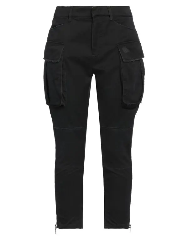 DONDUP Tapered Leg Cargo Pants - Black