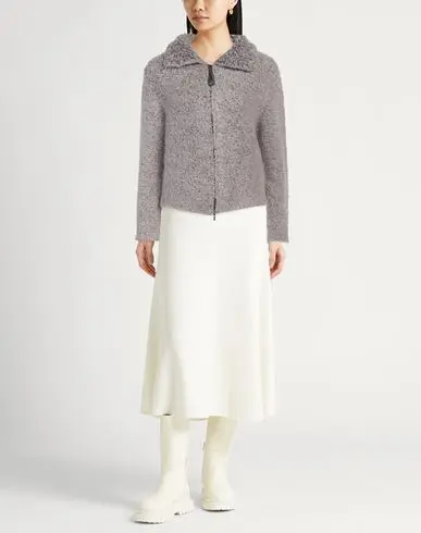Fabiana Filippi Taupe Bouclé Knit Cardigan In Grey - 38% Off