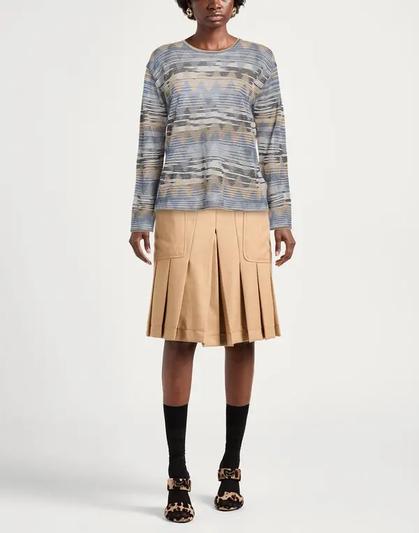 Missoni Multicolor Knit Sweater - Light Blue