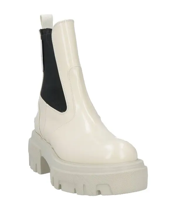 MSGM Light Leather Ankle Boots