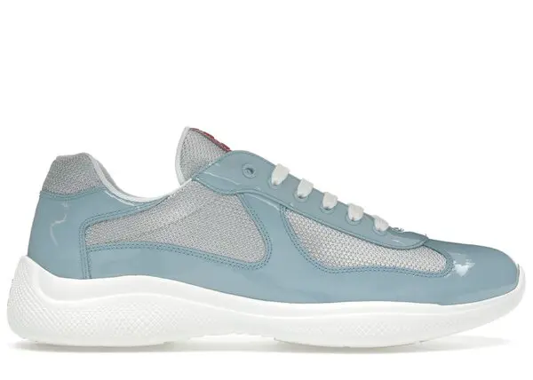 Prada America's Cup Sneakers - Silver/celeste