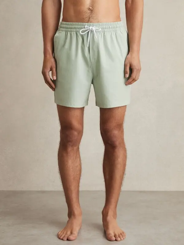 REISS Cliff Drawstring Swim Shorts - Mint Green