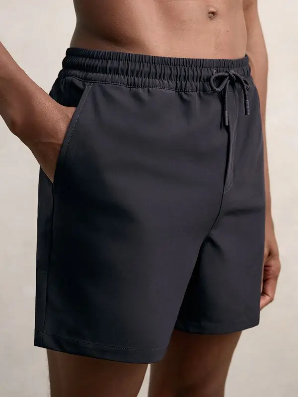 REISS Cliff Drawstring Swim Shorts - Navy