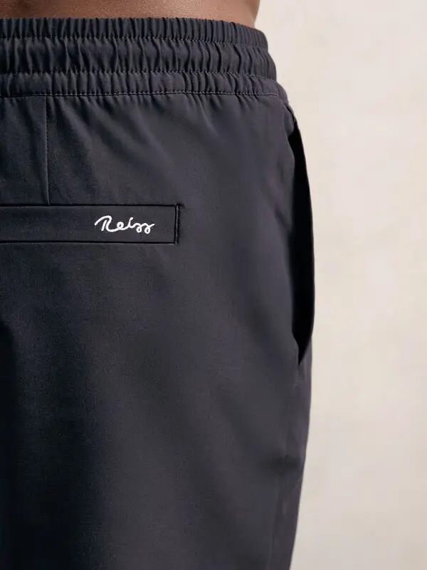 REISS Cliff Drawstring Swim Shorts - Navy