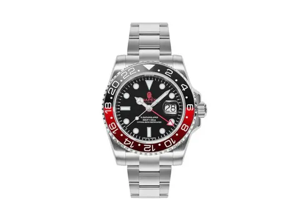 A BATHING APE Type 2 Bapex Watch - Black/red