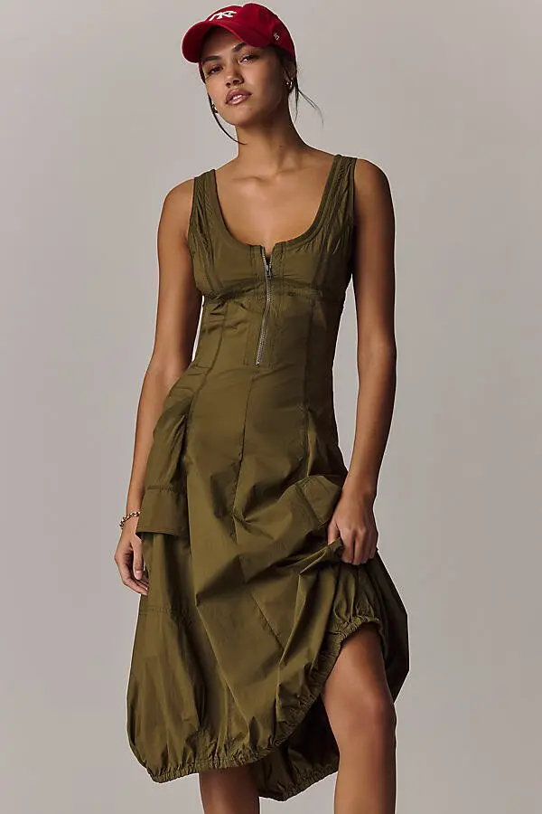 chicken potatoes and green beans italian dressing Frank Lyman Design Celery Green Bubble Hem Sleeveless Belted Dress –  Strawburry17 main image 0
